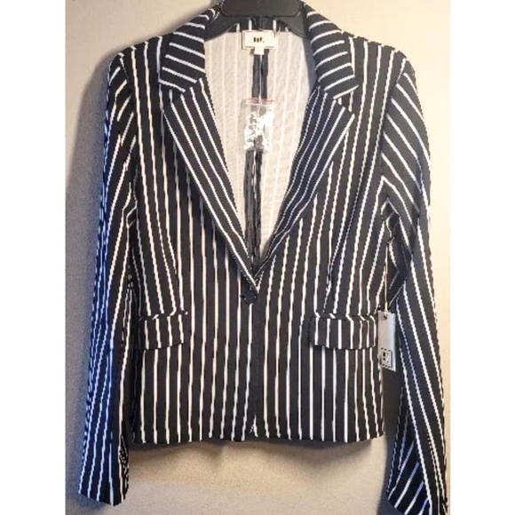 Have | Jackets & Coats | Have Blazer Jacket Large Black Pin Stripes One ...